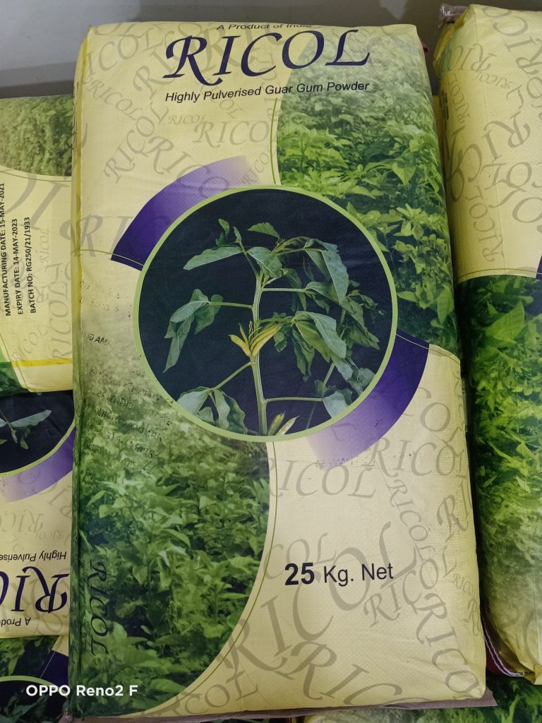 Bột Guar Gum Ricol - Nguyên liệu tạo đặc thực phẩm bao 25kg